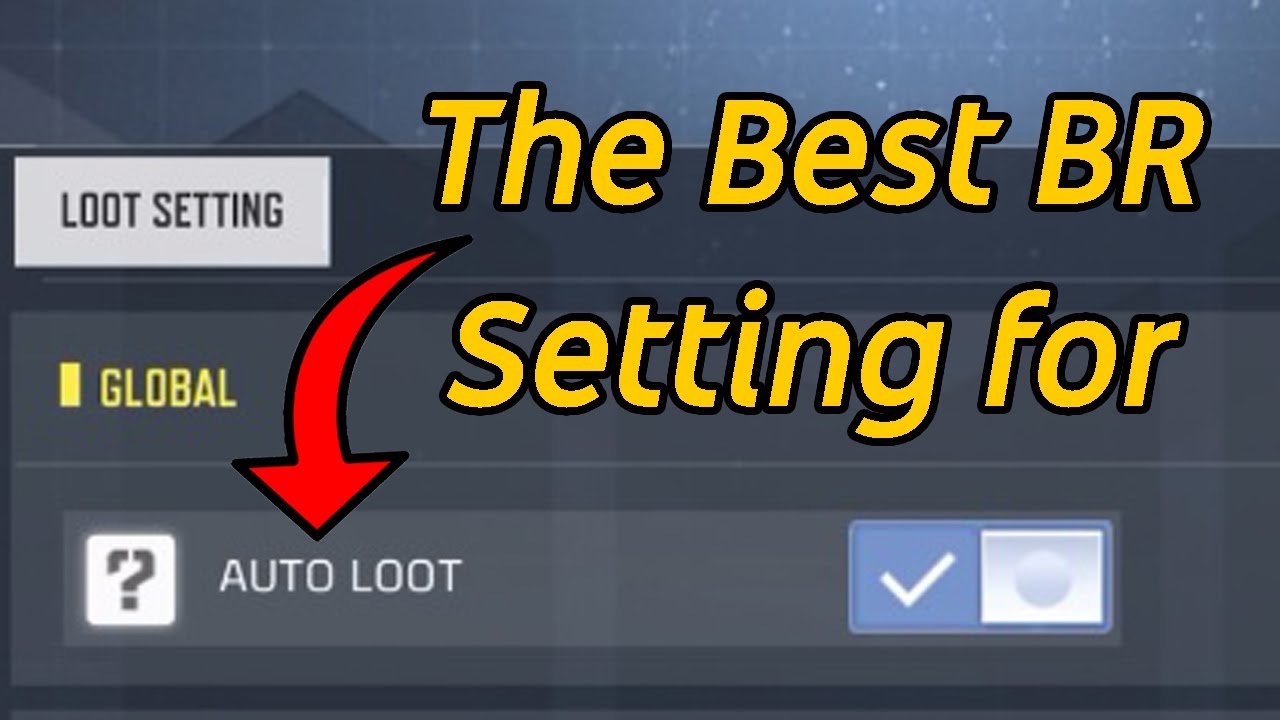 CODM The Best Auto Loot Setting for BR Players | Medicines/Optics/Mods ...
