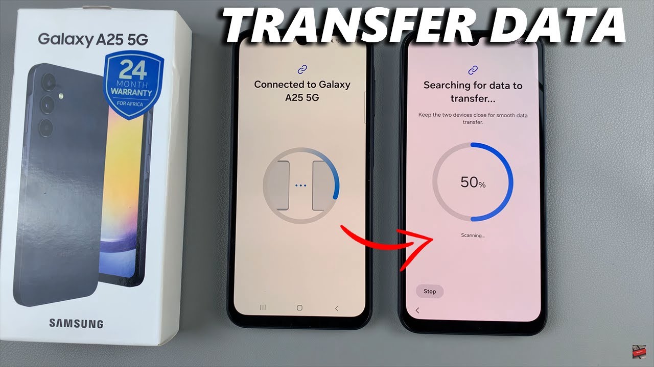 How To Transfer Data From Old Phone To Samsung Galaxy A25 5G - YouTube