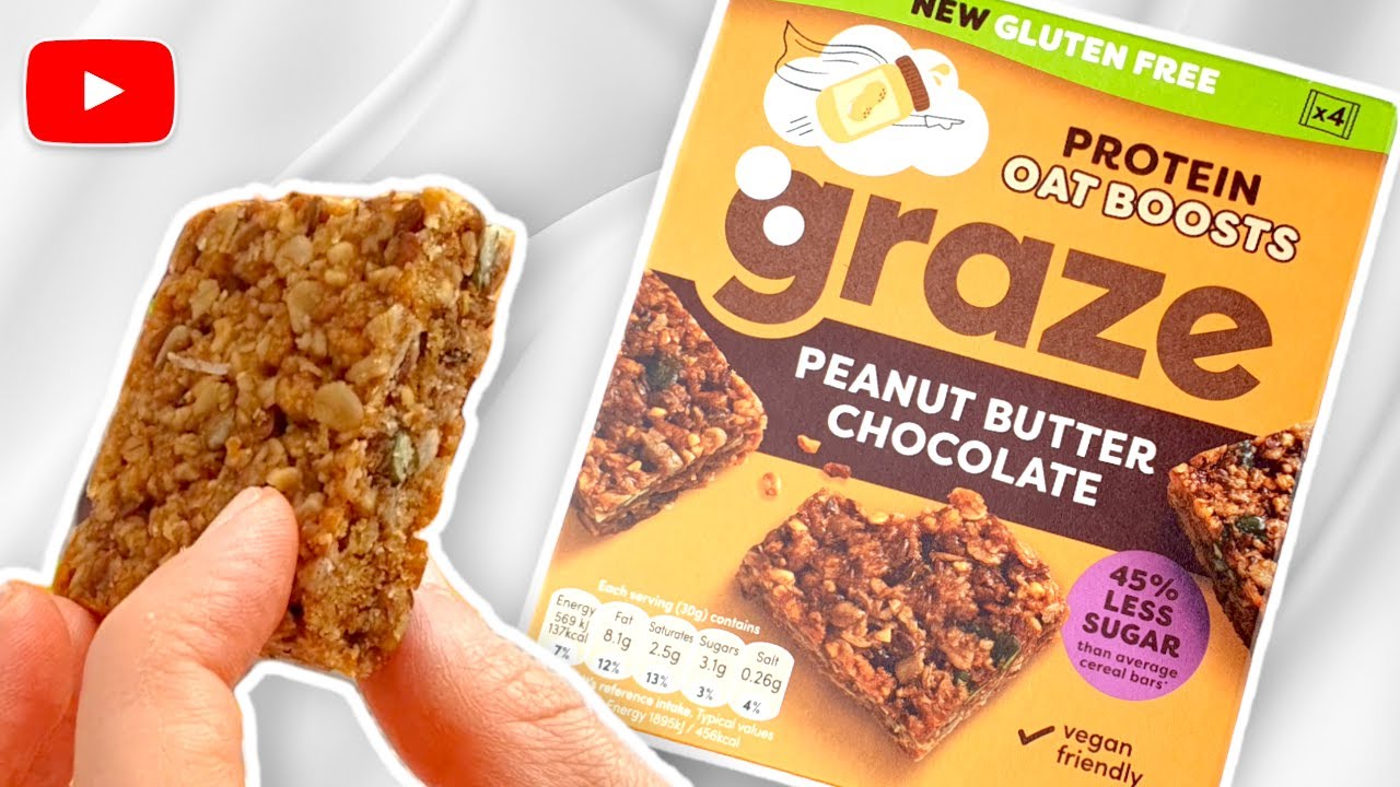 Graze Protein Oat Boosts | Peanut Butter Chocolate Snack | ASMR ...