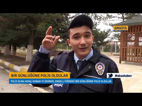 Bir günlüğüne polis oldular
