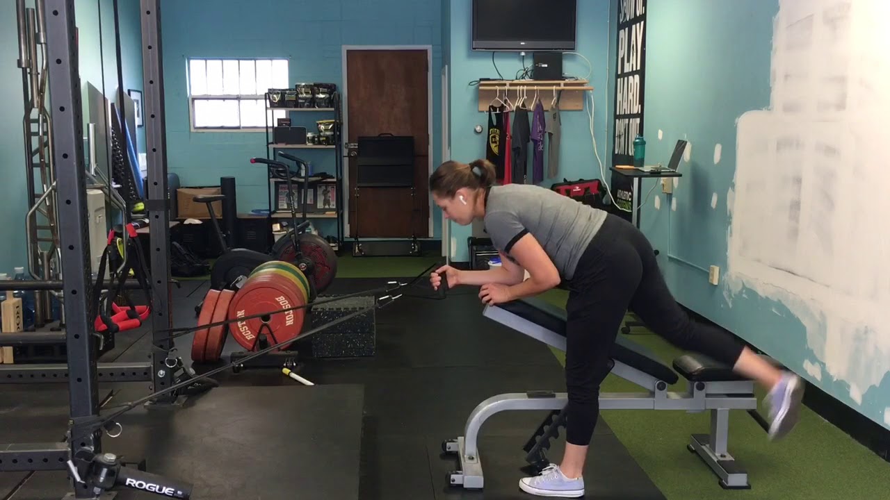 Chest supported Cable/Band rows - YouTube
