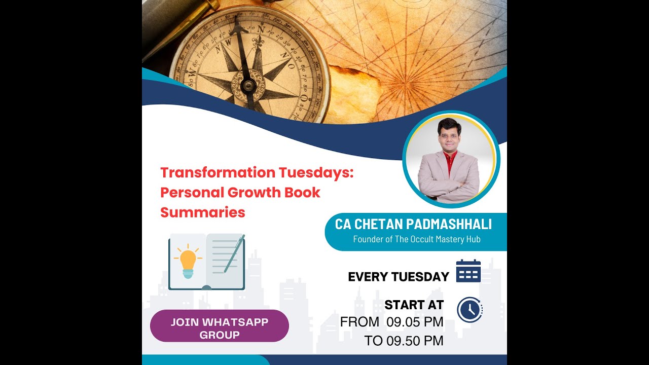 Tuesday Transformation Book Summary The power of Your Sub conscious Mind | Chetan Padmashhali ...