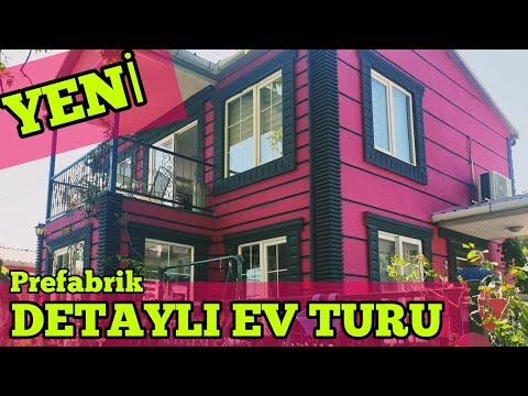MUHTEŞEM BİR PREFABRİK EV TURU (PEMBE KÖŞK) Prefabrik ev İncelemesi