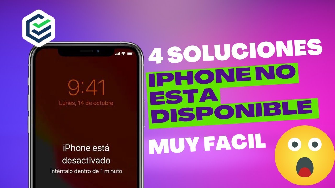 4 MÉTODOS para Resolver iPhone no Disponible | Desbloquear iPhone - YouTube