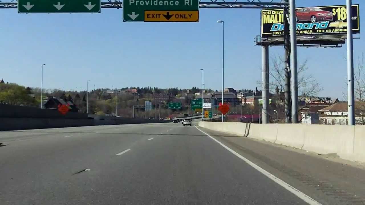 MA 146 (Exits 13 to 8) southbound - YouTube