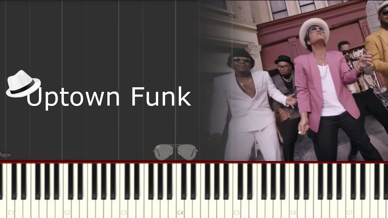 Uptown Funk - Mark Ronson ft. Bruno Mars - piano tutorial - YouTube
