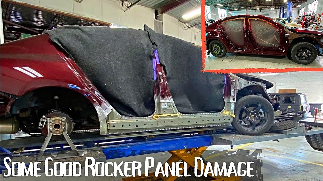 Some Good Rocker Panel Damage - YouTube