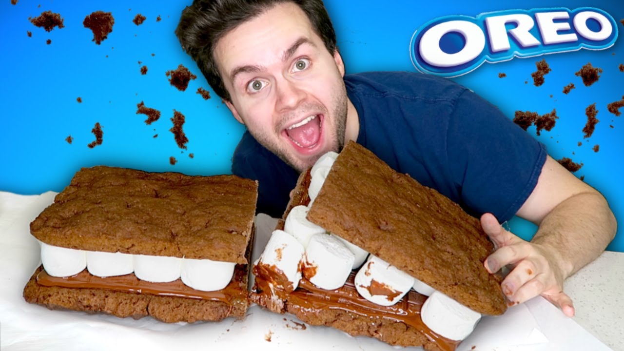 i made the BIGGEST Oreos S'more of ALL TIME! - YouTube