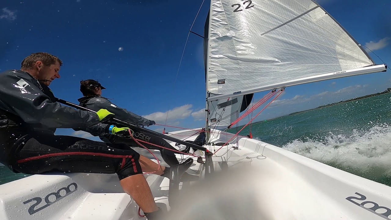 2000 Class training in 28 30 knots - YouTube