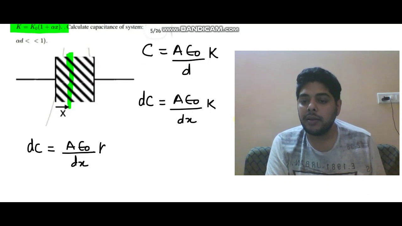#11 jee2024 CAPACITANCE FILLED WITH VARIABLE CAPACITOR - YouTube