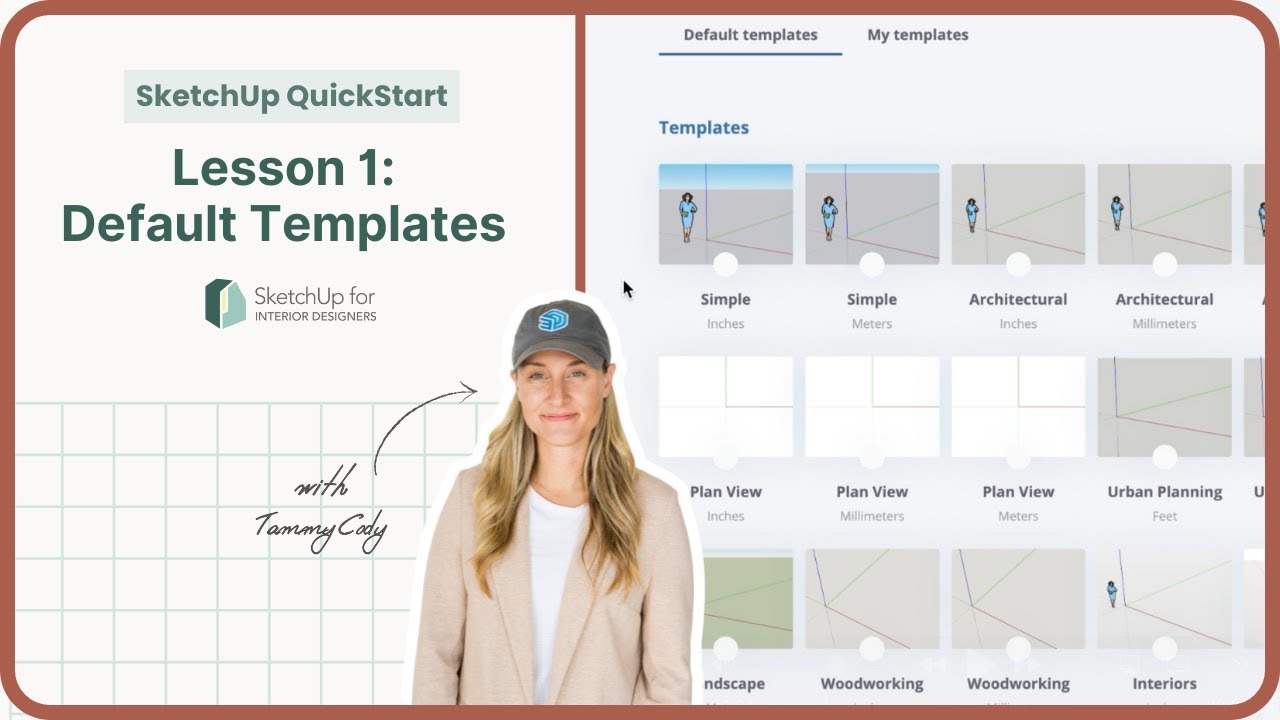 SketchUp QuickStart — Lesson 1: Edit a Default Template — Free SketchUp ...