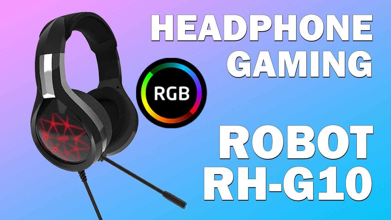 review headphone gamming RGB robot RH G10 - YouTube