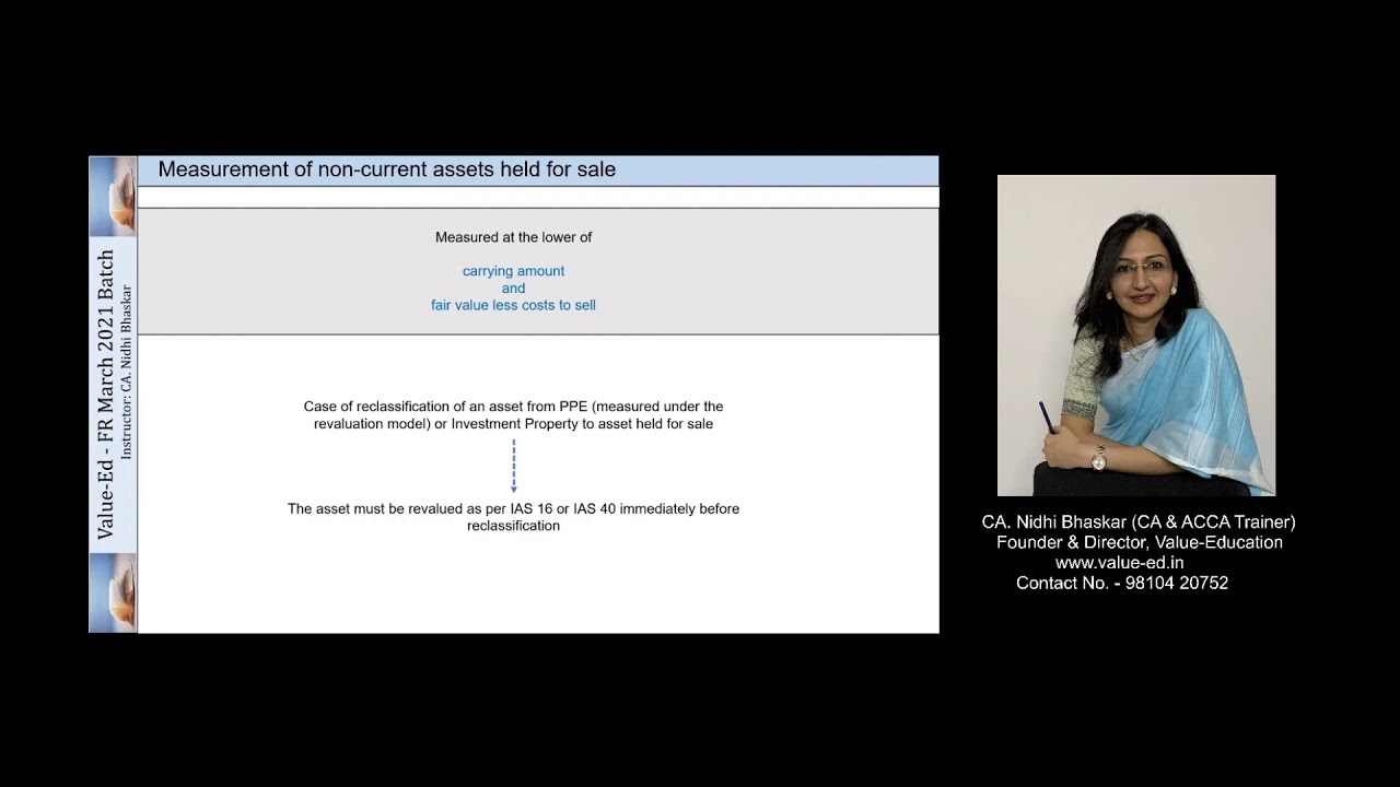 IFRS 5 - Basic Concept II ACCA FR Classes II ACCA F7 Classes II ACCA Financial Reporting Classes ...