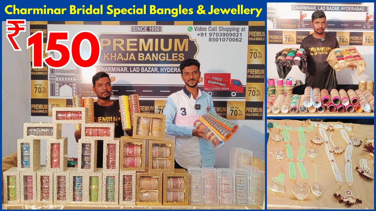 Lad bazar Hyderabad Bangles Market | Bridal Special Exclusive Wedding ...