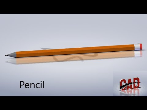 How to make pencil in Solidworks | Solidworks tutorial for beginners ...
