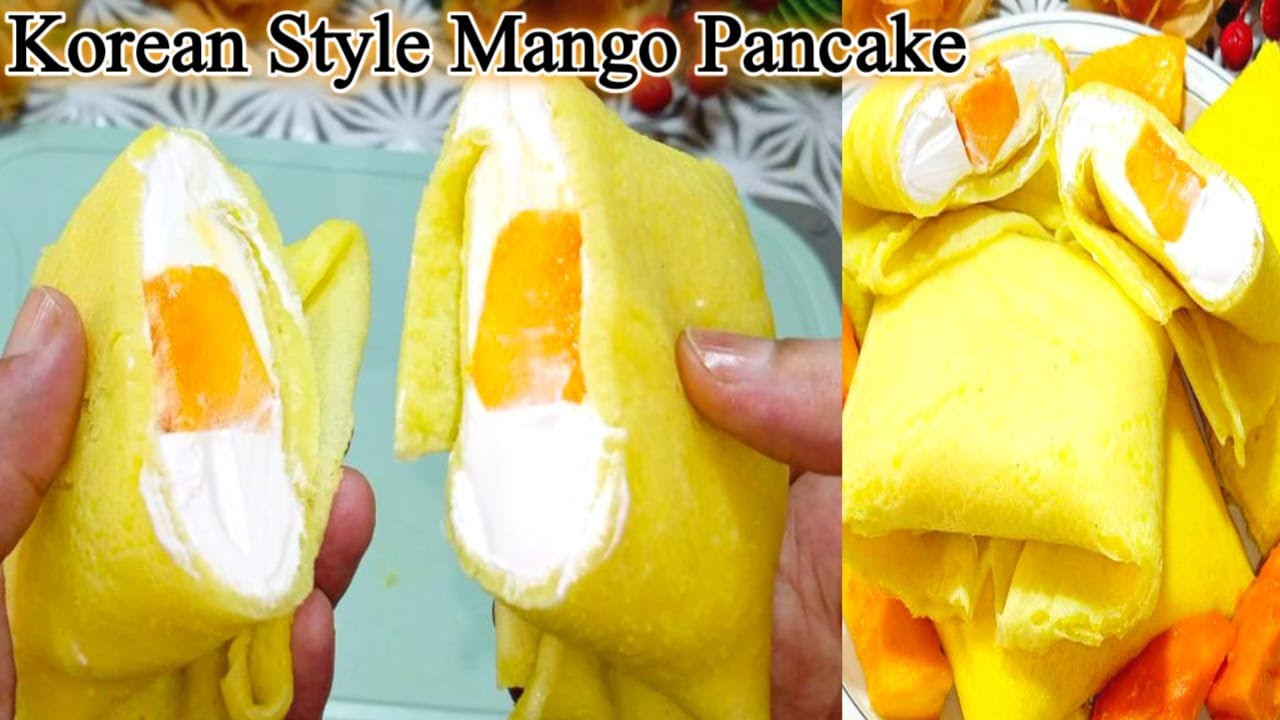 Viral Korean Mango PanCake|Mango PanCake| Mango Crepes|Hong Kong Mango ...