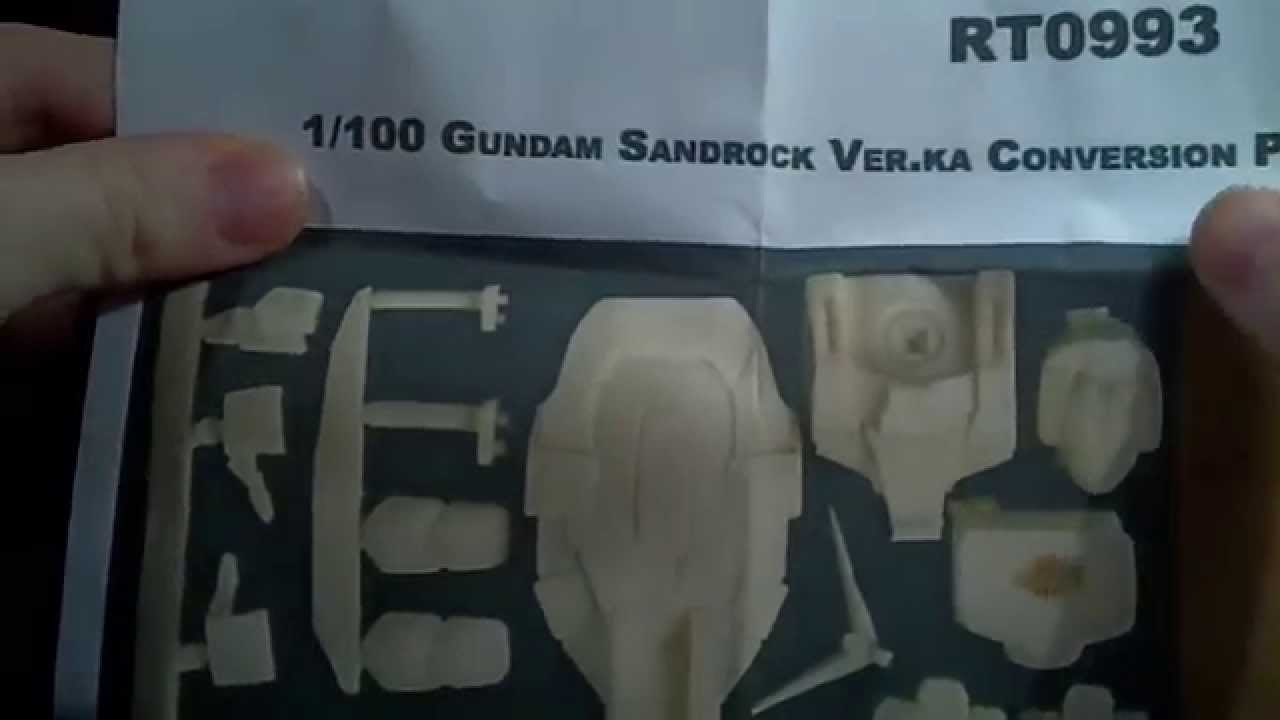 Unboxing: 1/100 Gundam Sandrock Ver.Ka Conversion Parts - YouTube