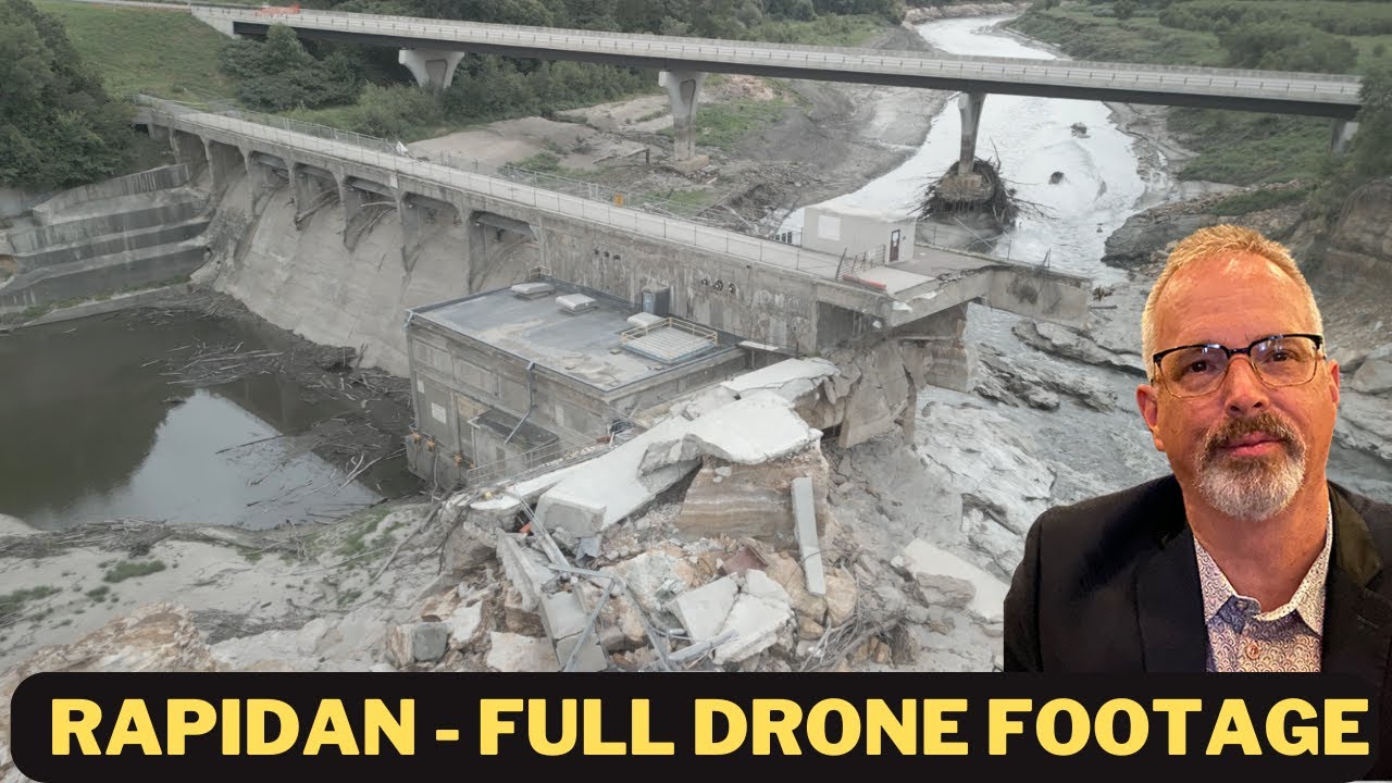 Rapidan Dam and Bridge - Full Drone Footage - YouTube