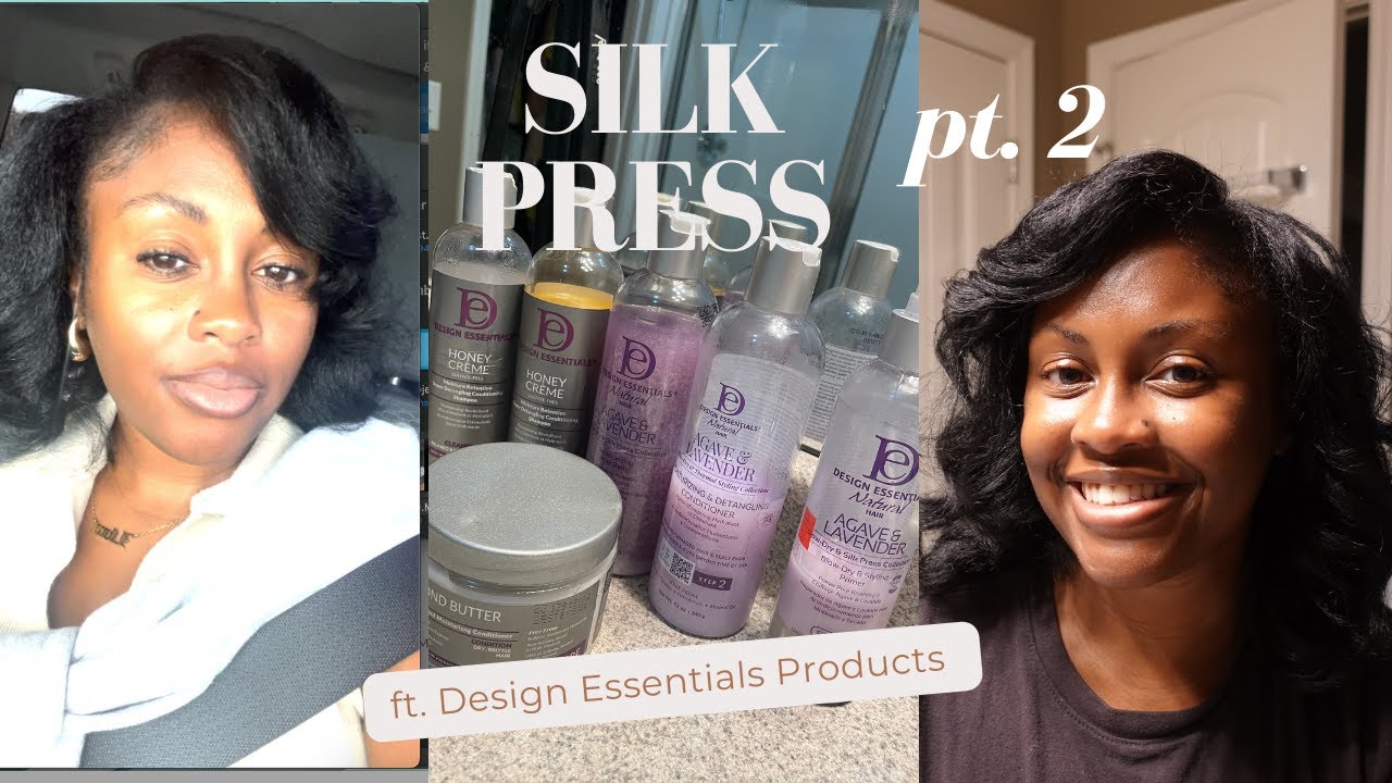 Updated SILK PRESS Routine | Design Essentials Blow Out System | Night ...
