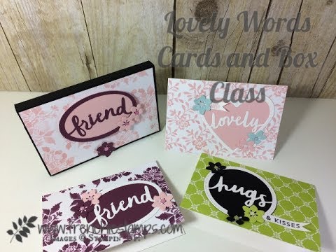 Note Card Box Lovely Words - YouTube