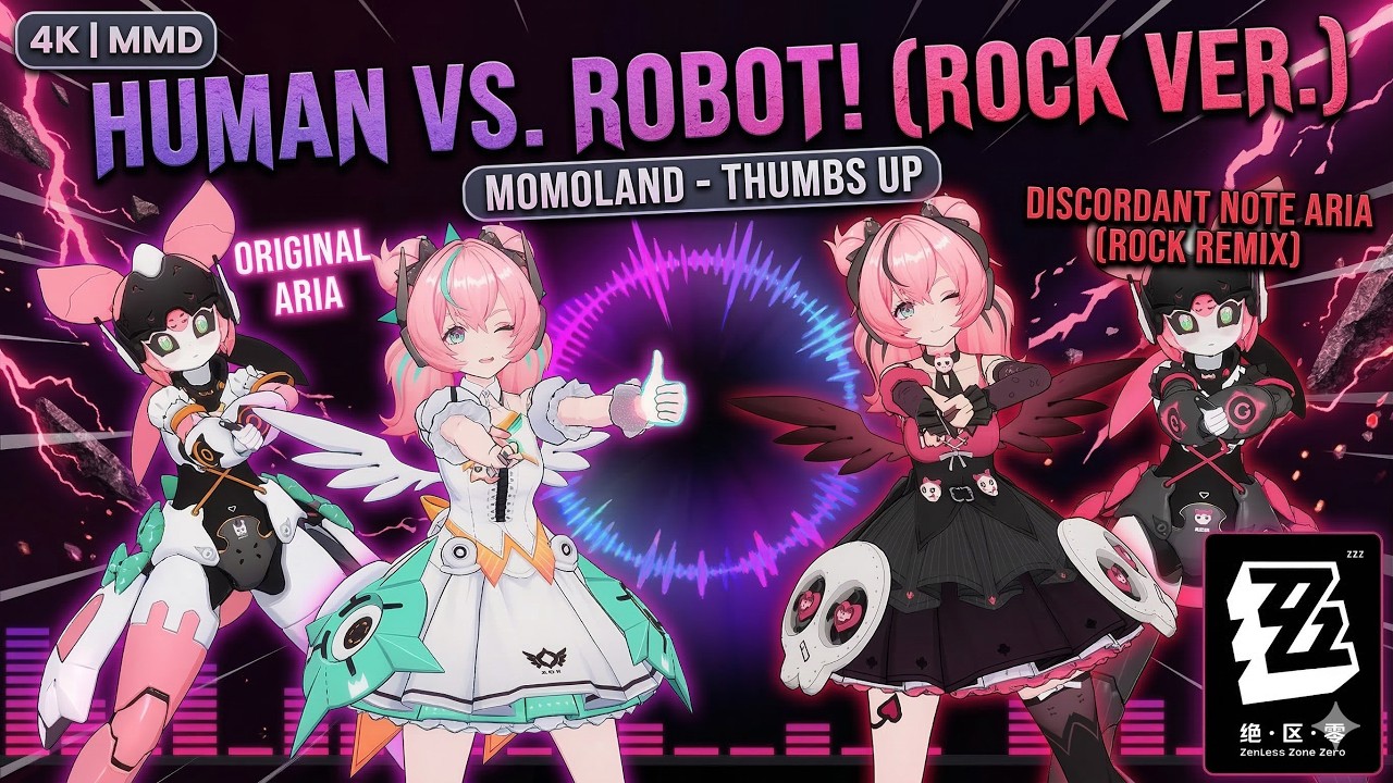[4K MMD] Aria - Thumbs Up Rock Ver | Zenless Zone Zero ZZZ (Motion DL ...