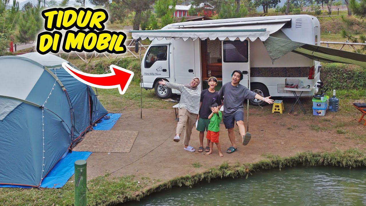 24 JAM CAMPING PAKAI MOBIL CAMPERVAN DI PINGGIR SUNGAI - Keluarga Ziyan ...