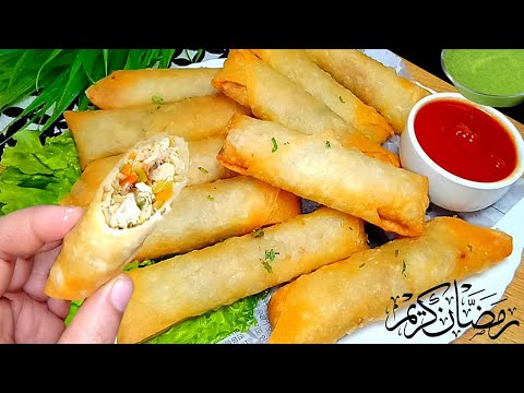 Ramadan Special Chicken Spring Roll Recipe | Chicken Spring Roll Make ...