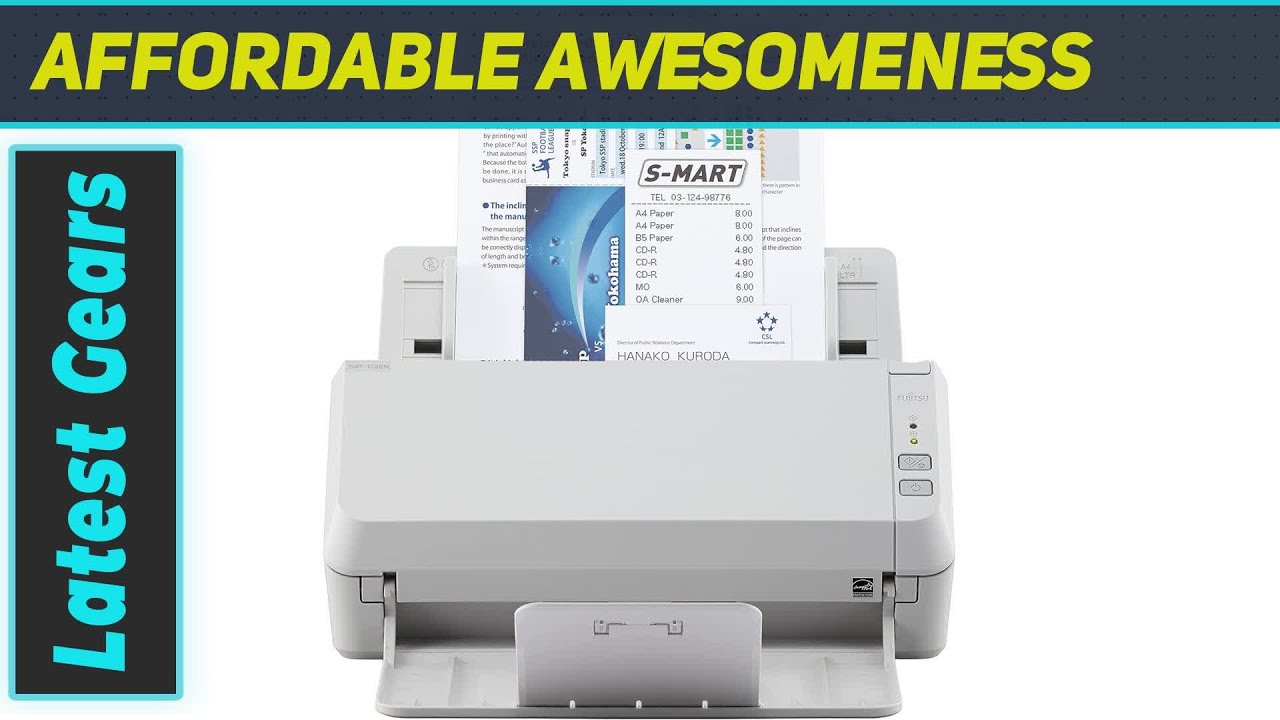 Fujitsu SP1125N: Fastest Duplex Gigabit Scanner? - YouTube