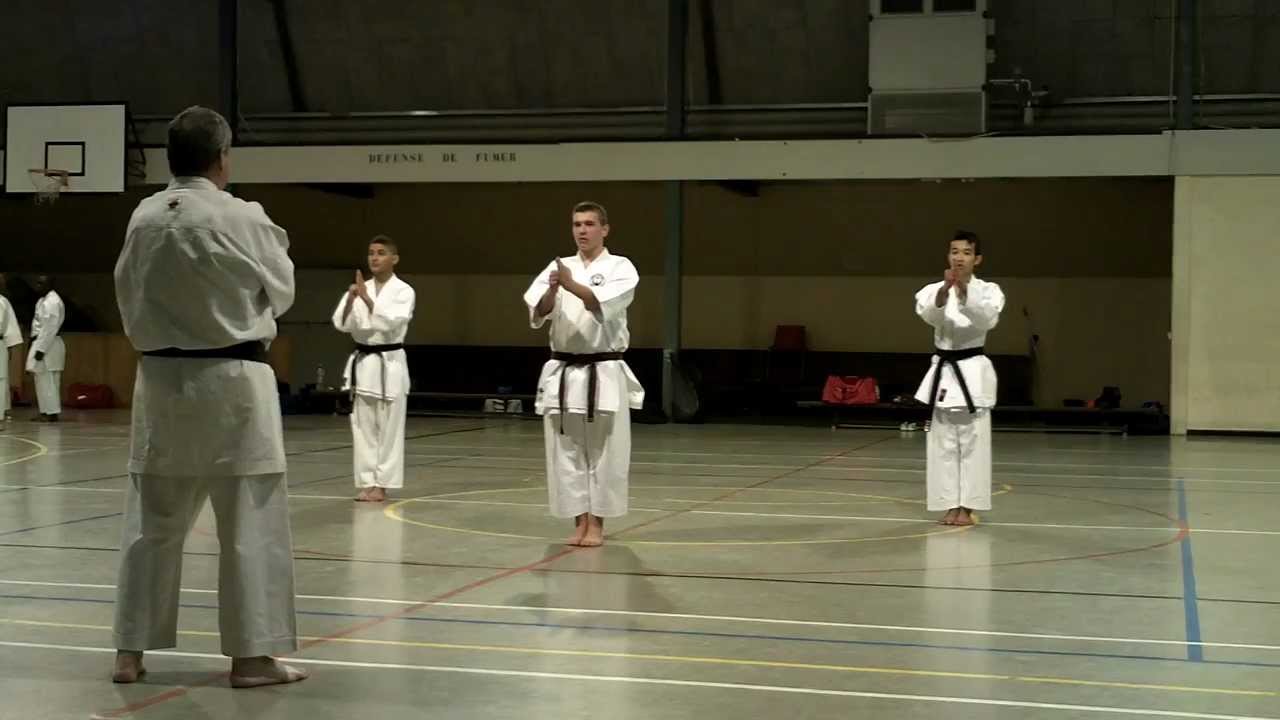 14.12.2012 - début des entraînements Kata en équipe - Jion - Wado-Ryu ...