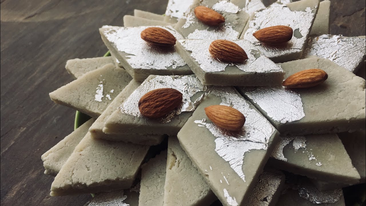 Badam Katli Recipe - Almond Burfi Recipe - Badam Burfi Recipe - YouTube