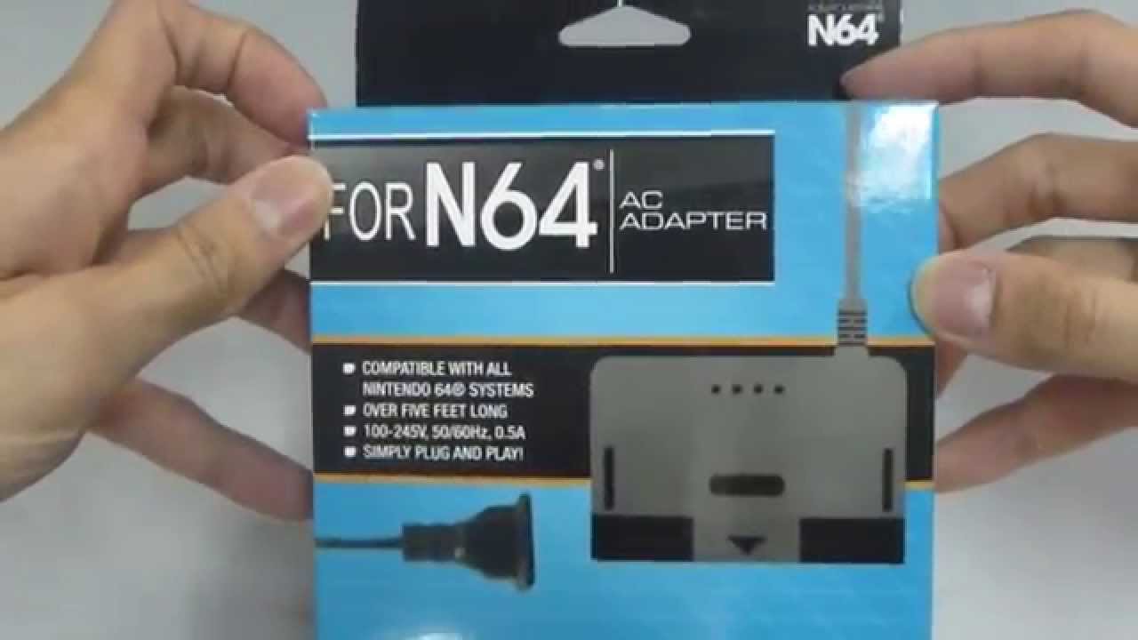 UNIVERSAL 100-245V AC ADAPTER FOR NINTENDO N64 UK PLUG - YouTube
