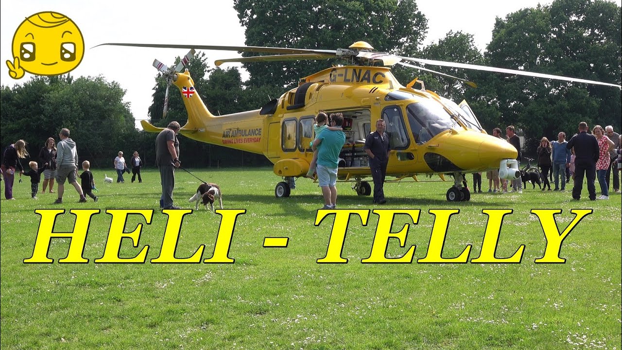 Chasing A Helicopter AW 169 - 4K Close Up Look And Take Off - Crowds ...