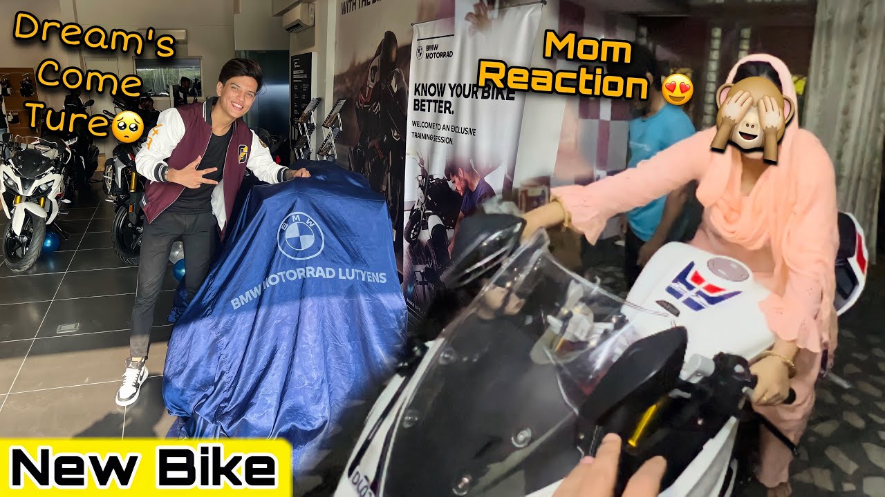 Taking Delivery Of My Dream BMW Superbike Mom Ka Reaction 😍 - YouTube