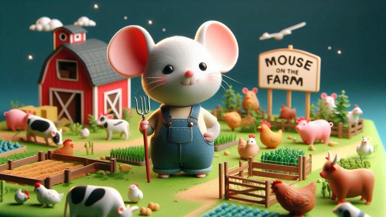 Mouse on the Farm | Fun Farm Adventure [SONG] for Kids | Sing-Along and ...