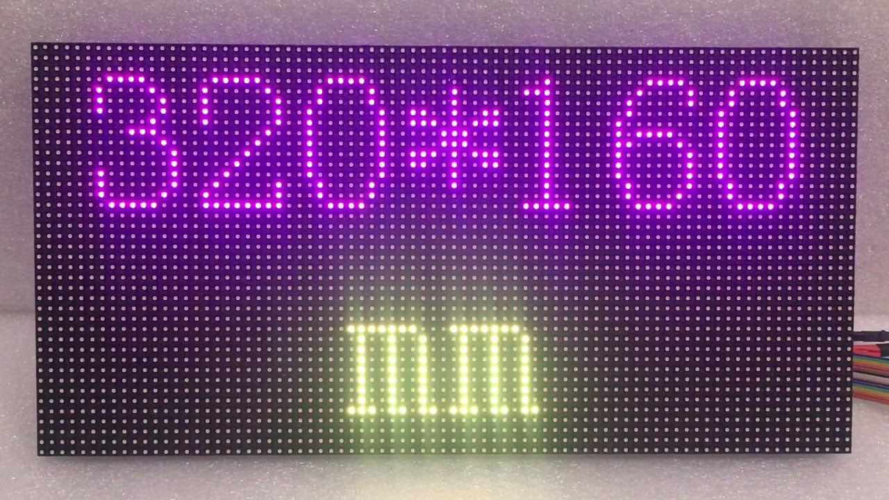 P4 outdoor full-color LED module - YouTube