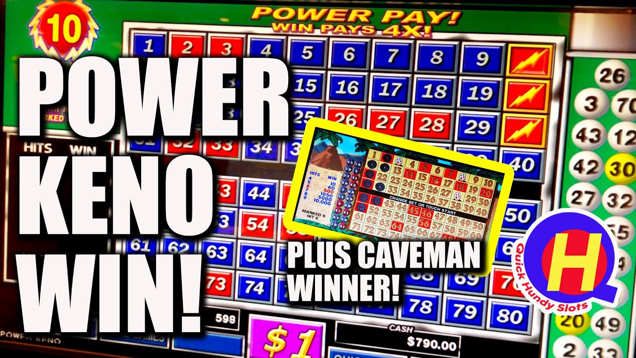 BIG Power KENO 3-Spot WIN! Plus .25 Caveman KENO 9-Spot Action! - YouTube