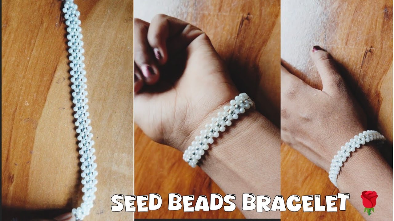 Beaded Daisy Bracelet: Seed Bead Daisy Chain Bracelet Tutorial - YouTube