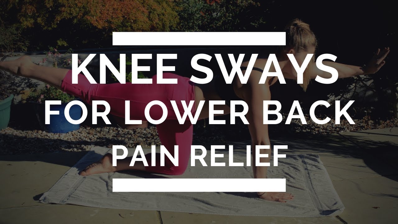 Supine knee sways for lower back pain relief - YouTube