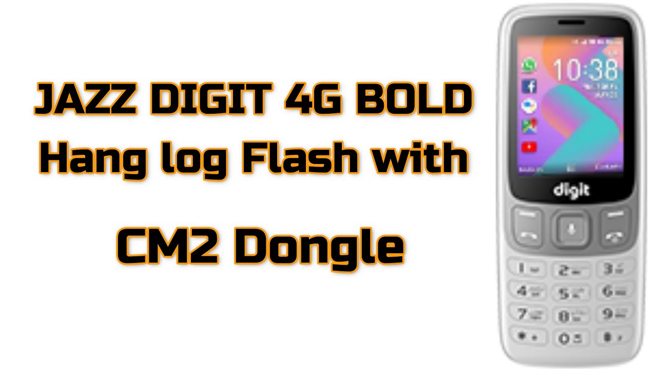 JAZZ DIGIT 4G BOLD hang log flash with cm2 dongle - YouTube