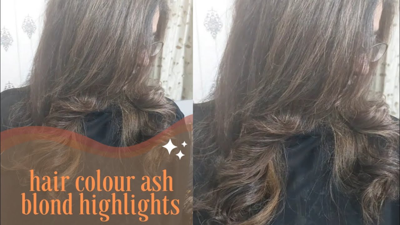 Hair Color ash blond/ highlights/ with base colour/ with gray coverage ...