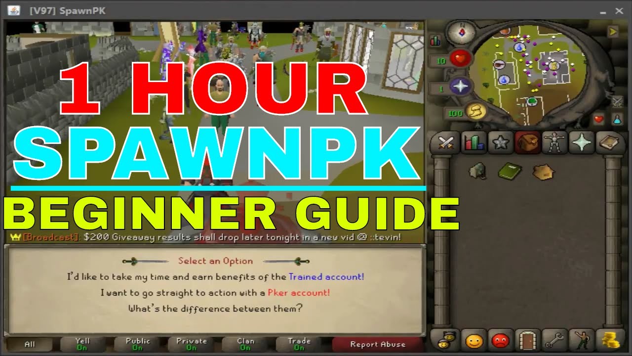 [RSPS] SpawnPk- 1 HOUR ON A BRAND NEW ACC.. BANK MADE : TIPS : BEGINNER GUIDE - YouTube