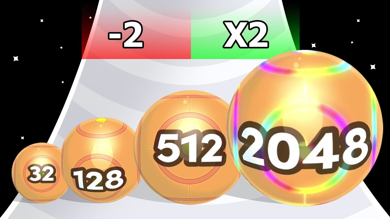 BALLS RUN 2048: Rolling Balls 2048 Level Up (Freeplay) - YouTube