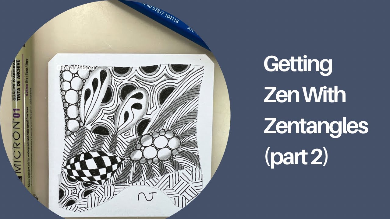Learning to Zen(tangle) | Part 2 #zen #zentangle - YouTube
