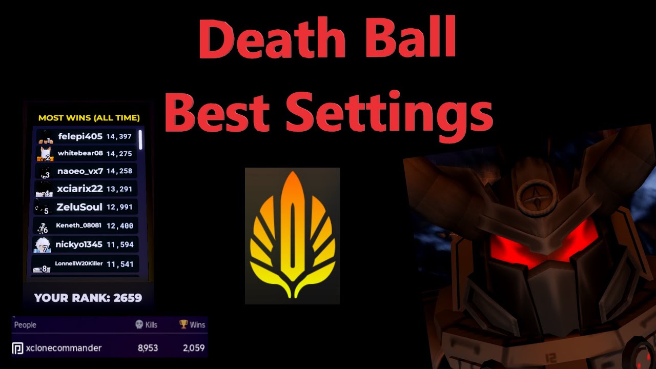 Death Ball - Best Settings - YouTube