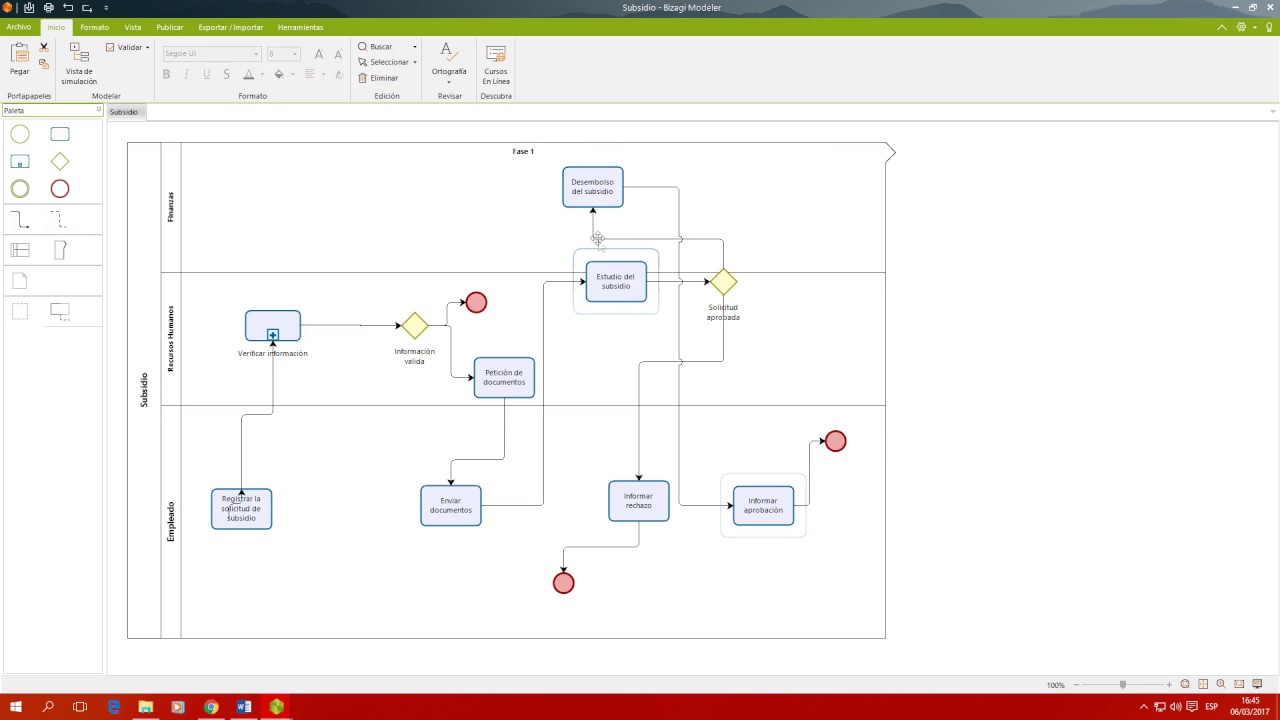 Ejemplo sencillo con BIZAGI - YouTube