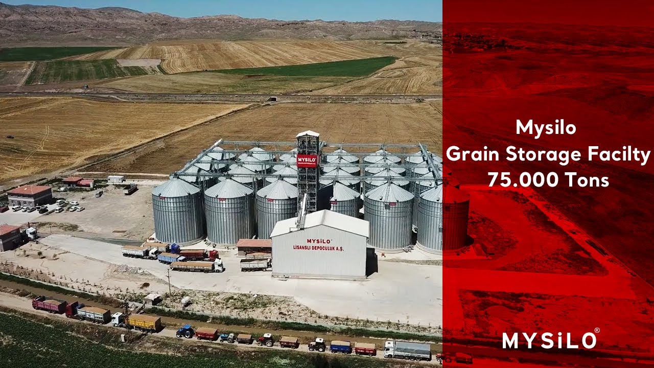 Grain Storage Facility - 75.000 Tons - YouTube
