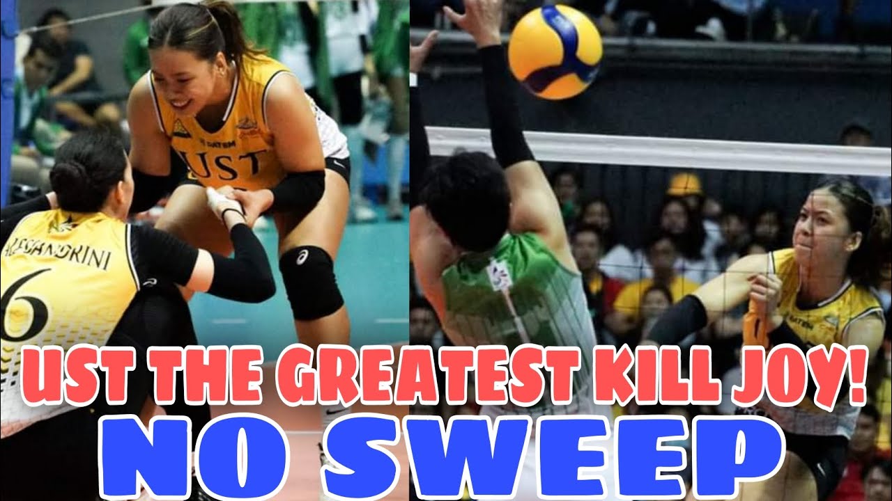 "NO SWEEP" says EYA LAURE as UST handed DLSU its FIRST LOSS in the ...