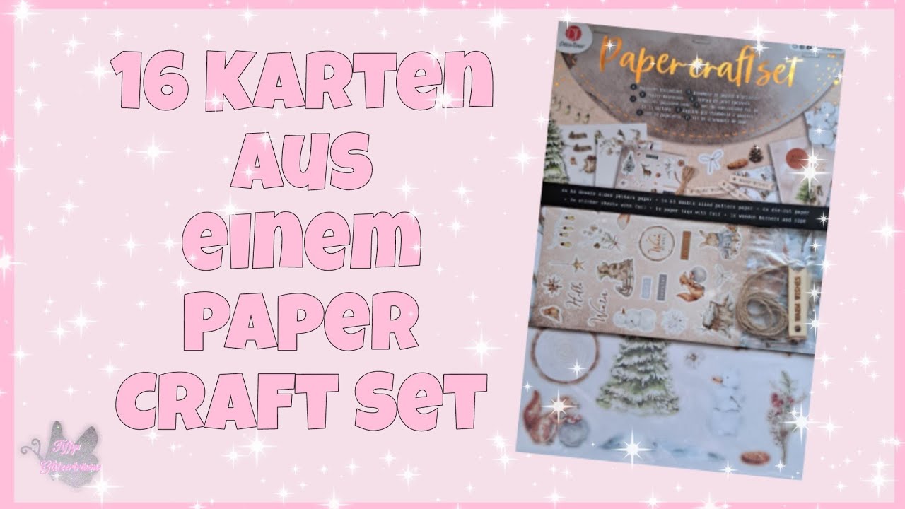 💕 16 Karten aus einem Paper Craft Set 💕 von Action - YouTube