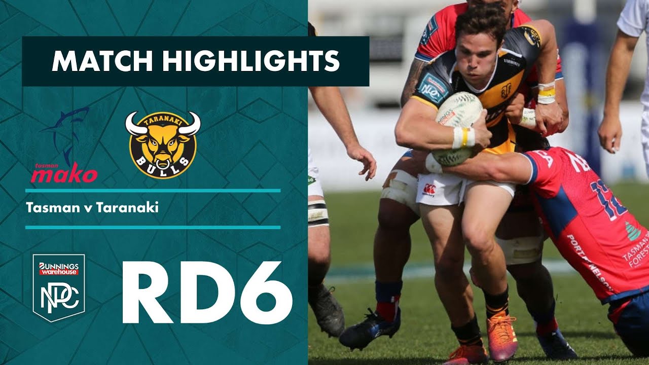 Bunnings NPC 2022 | Round 6 Highlights | Tasman v Taranaki - YouTube