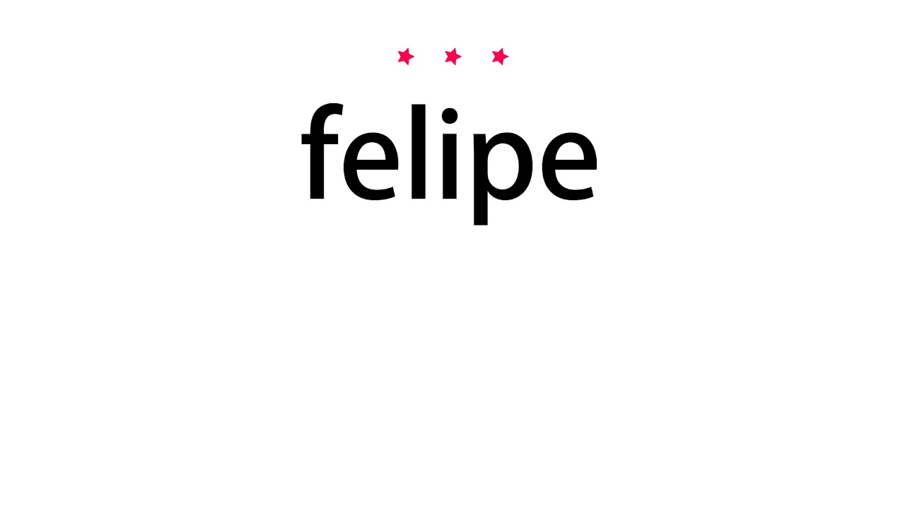 How to pronounce felipe - Vocab Today - YouTube